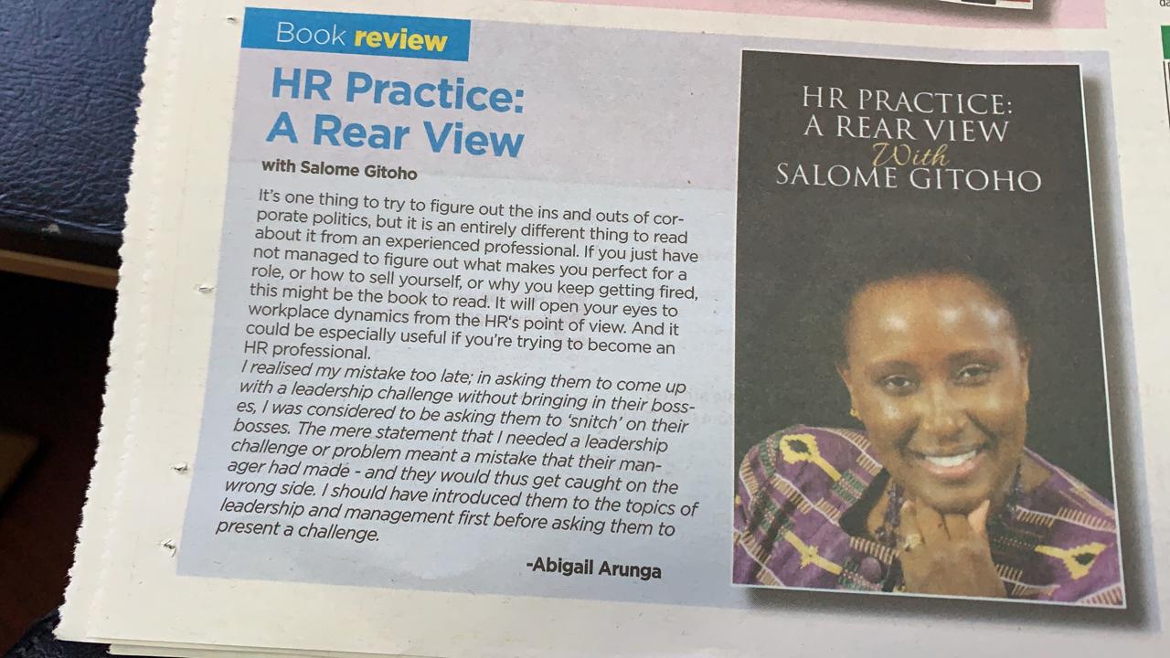 A rear view with Salome Gitoho | Salome Gitoho